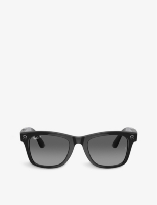 Ray Ban Ray-ban Stories Rw4002 Wayfarer Large Square-frame Acetate ...