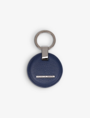 PORSCHE DESIGN - Circle logo-embossed leather key-ring | Selfridges.com