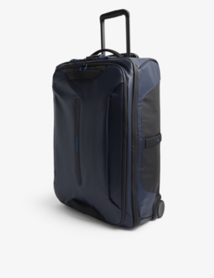 Samsonite Duffle Logo-embossed Recycled-polyester Suitcase In Blue ...