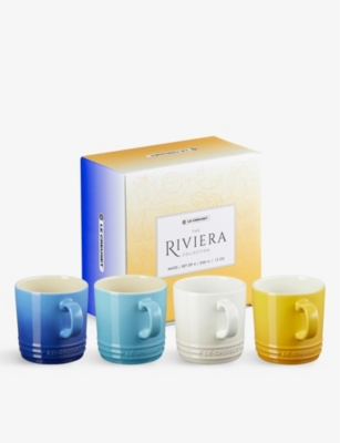 LE CREUSET - Riviera glazed stoneware mugs set of four | Selfridges.com