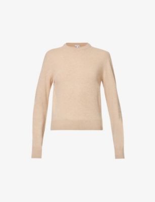 LOEWE - Logo-embroidered twisted-back wool-knit jumper | Selfridges.com