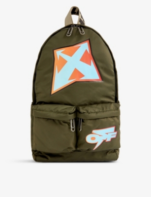 OFF-WHITE C/O VIRGIL ABLOH - Hardcore brand-print shell backpack | Selfridges.com