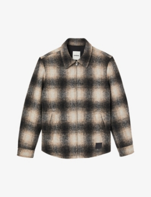SANDRO - Ranch check-print woven jacket | Selfridges.com