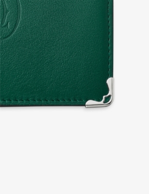 Cartier Peacock Green Must De Leather Wallet | ModeSens