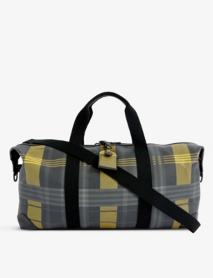 MULBERRY - Clipper medium luggage-tag faux-leather holdall bag ...