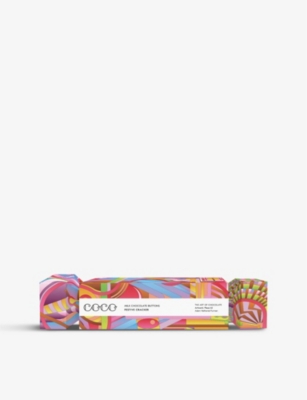 COCO CHOCOLATIER - Milk chocolate buttons festive cracker 100g ...