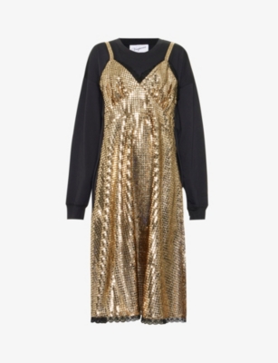VAQUERA NYC - Sequin-embellished relaxed-fit cotton T-shirt ...