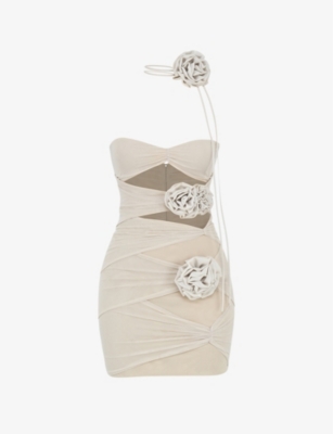 HOUSE OF CB - Caterina flower cut-out woven mini dress | Selfridges.com