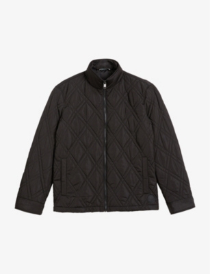 Ted Baker Mens Black Manby Quilted Shell Jacket | ModeSens