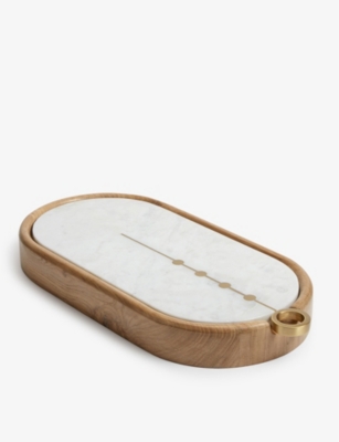 SOHO HOME - Esk marble breadboard and knife 44cm | Selfridges.com