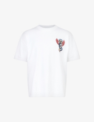 ALLSAINTS - Road Rash graphic-print crew-neck cotton T-shirt ...