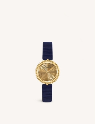 Van Cleef & Arpels Womens Yellow Gold Perlée Yellow-gold Quartz Watch ...