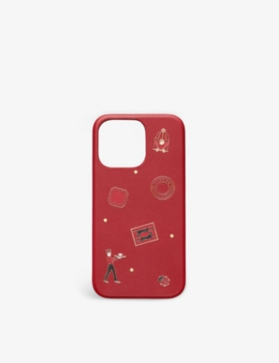 CARTIER - Diabolo de Cartier leather iPhone 13 phone case | Selfridges.com