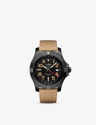 Breitling V32395101b1x2 Avenger Dlc-coated Titanium And Leather ...