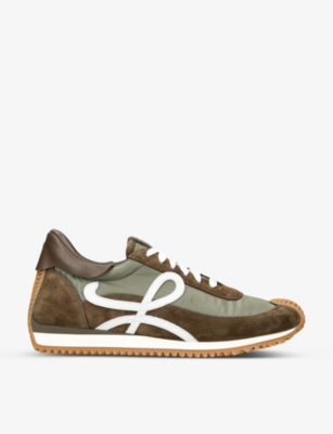 LOEWE - Flow Runner monogram suede and shell trainers | Selfridges.com