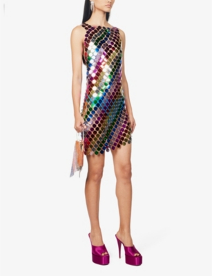 Amy Lynn Trixie Disc Sequin Mini Dress In Multi | ModeSens