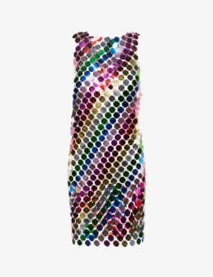 Amy Lynn Trixie Disc Sequin Mini Dress In Multi | ModeSens