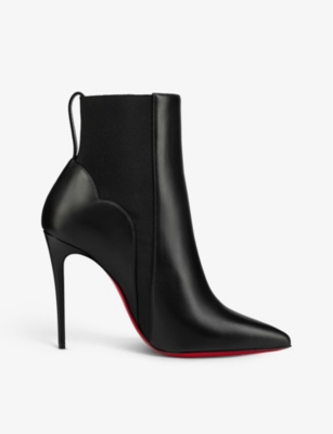CHRISTIAN LOUBOUTIN - Chelsea Chick 100 leather ankle boots ...