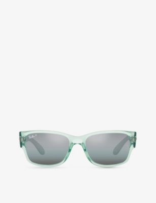 RAY-BAN - RB4388 pillow-frame propionate sunglasses | Selfridges.com