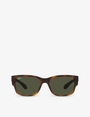 RAY-BAN - RB4388 rectangular-shape propionate sunglasses | Selfridges.com