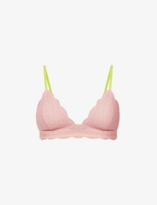 Dora Larsen Womens Light Pink Lotte Floral-embroidered Recycled ...
