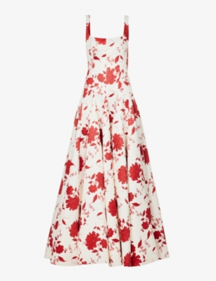 EMILIA WICKSTEAD - Viri floral-patterned woven maxi dress | Selfridges.com