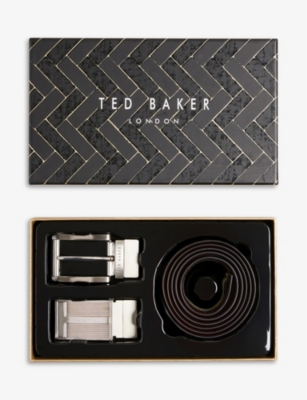 Ted Baker Samsam Leather Belt And Box Set In Black | ModeSens