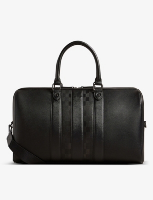 Ted Baker House Detachable-strap Faux-leather Holdall In Black | ModeSens