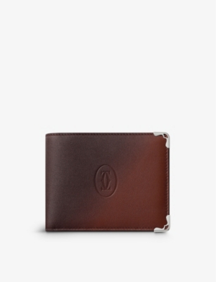 CARTIER - Must de Cartier logo-embossed leather wallet | Selfridges.com