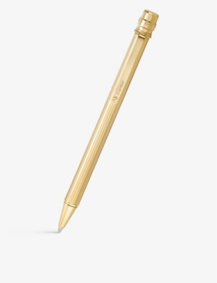 CARTIER - Santos de Cartier yellow gold-plated stainless-steel ...