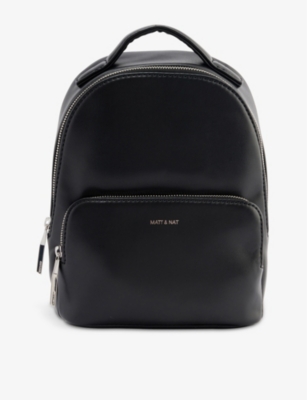 Matt & Nat Carosm Logo-embellished Vegan-leather Backpack In Black ...