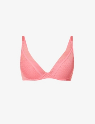 PASSIONATA - Manhattan stretch-woven plunge bra | Selfridges.com
