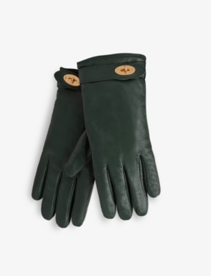 MULBERRY - Darley postman's-lock leather gloves | Selfridges.com