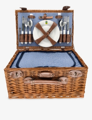 LES JARDINS DE LA COMTESSE - Marley wicker picnic basket set for 4 ...