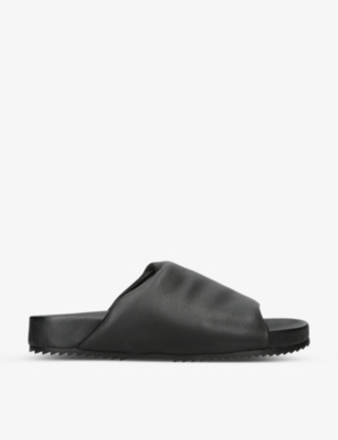 RICK OWENS - Puffer leather slider sandals 3-9 years | Selfridges.com
