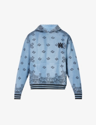AMIRI - Bandana paisley-pattern relaxed-fit cotton-knit hoody ...