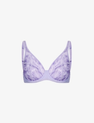 MAISON LEJABY - Nufit Garden floral-embroidered stretch-mesh bra ...