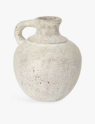 THE WHITE COMPANY - Arley Whitewashed Terracotta Jug 25cm | Selfridges.com