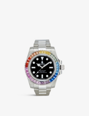A BATHING APE - Type 1 Bapex stainless-steel movement watch ...