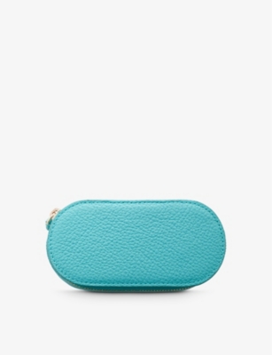 MONICA VINADER - Mini oval logo-print leather jewellery box ...