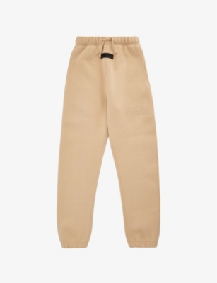 Essentials Fear Of God Boys Sand Kids Brand-appliqué Cotton-blend ...