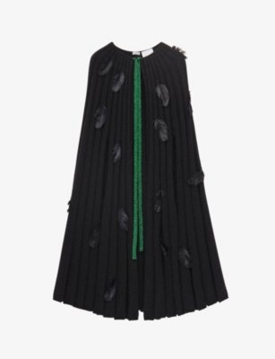 LOEWE - LOEWE x Howl's Moving Castle feather-trim mohair wool-blend ...