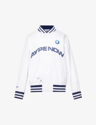 AAPE - Brand-patch relaxed-fit shell varsity jacket | Selfridges.com