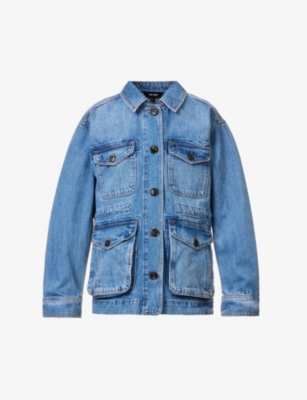 ME AND EM - Relaxed-fit denim cargo jacket | Selfridges.com