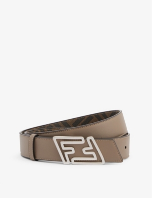 FENDI - FF-logo reversible leather belt | Selfridges.com