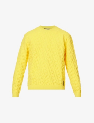 FENDI - Monogram-embossed regular-fit knitted jumper | Selfridges.com