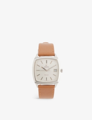 RESELFRIDGES WATCHES - Pre-loved Omega De Ville stainless-steel ...