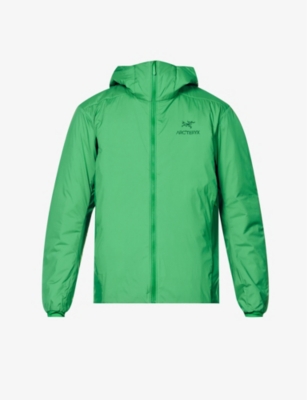 Arc'teryx Arcteryx Mens Green Atom Funnel-neck Regular-fit Shell Jacket ...