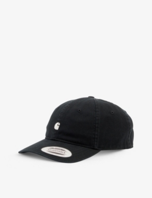 Carhartt Wip Men's Black Wax Madison Logo-embroidered Cotton Twill ...
