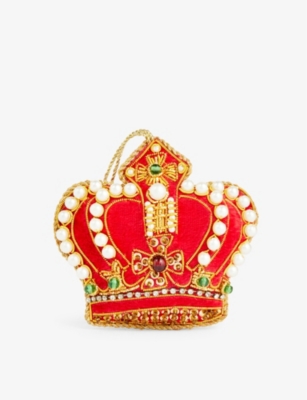 SELFRIDGES EDIT - Crown fabric Christmas decoration | Selfridges.com